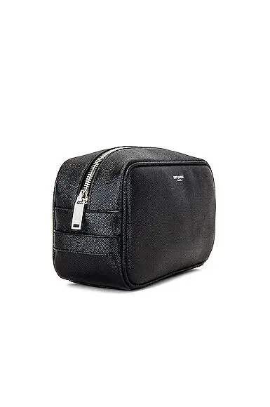 Saint Laurent Small Grooming Case In Black