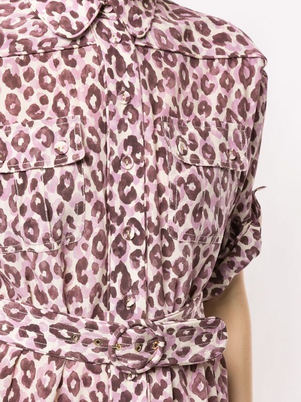 zimmermann leopard print dress