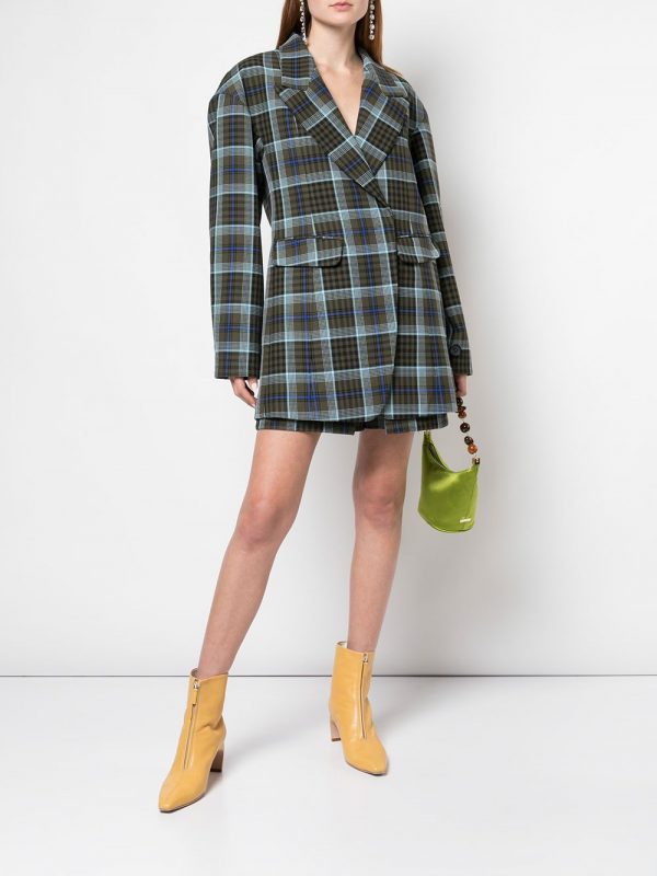 tibi plaid blazer