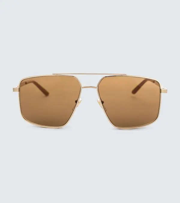 Gucci Metal Aviator Sunglasses - Gold