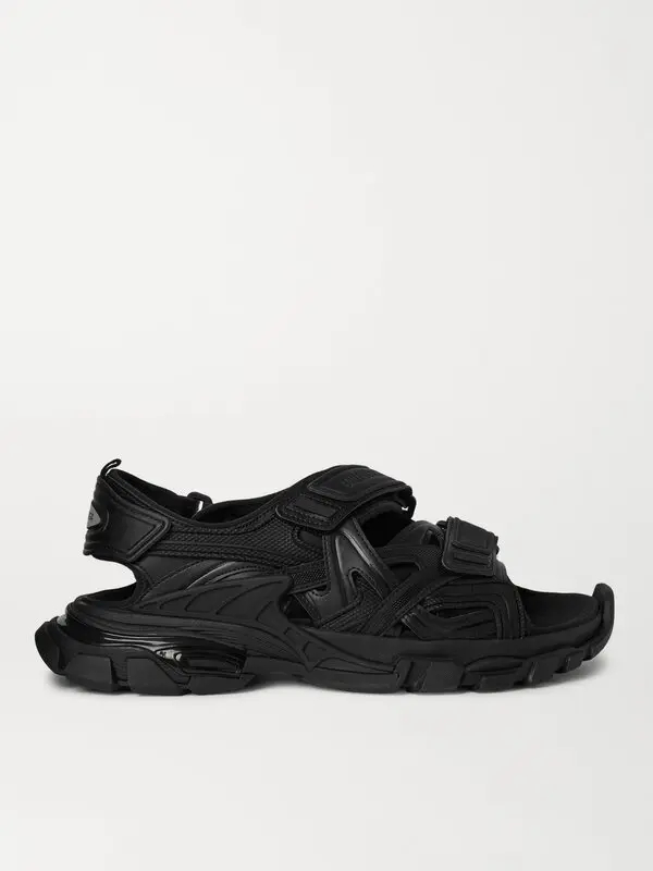 Balenciaga Track Neoprene And Rubber Sandals