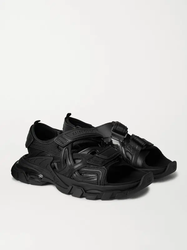 Balenciaga Track Neoprene And Rubber Sandals