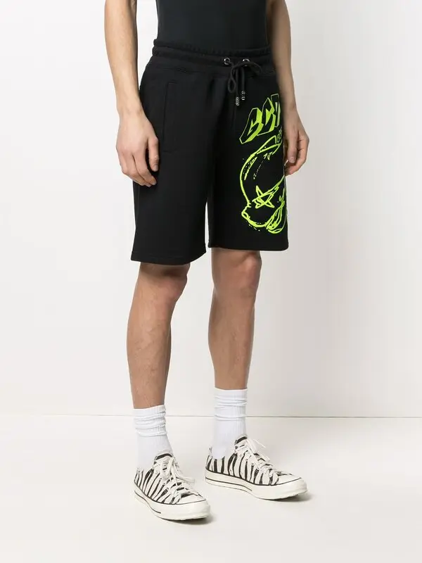 Gcds Graffiti Print Track Shorts