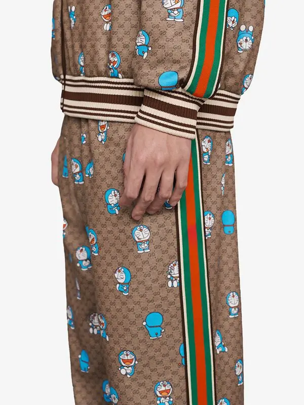 Gucci X Doraemon © Fujiko-Pro Gg Track Pants - Neutrals | Editorialist