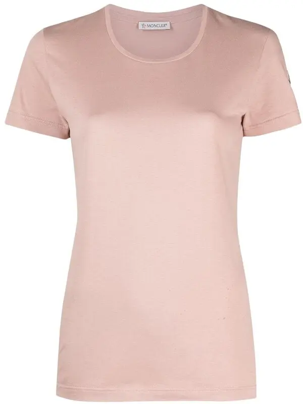 Moncler Logo Patch T-shirt - Pink