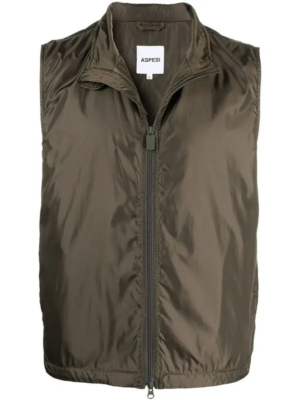 Aspesi Technical Gilet - Green