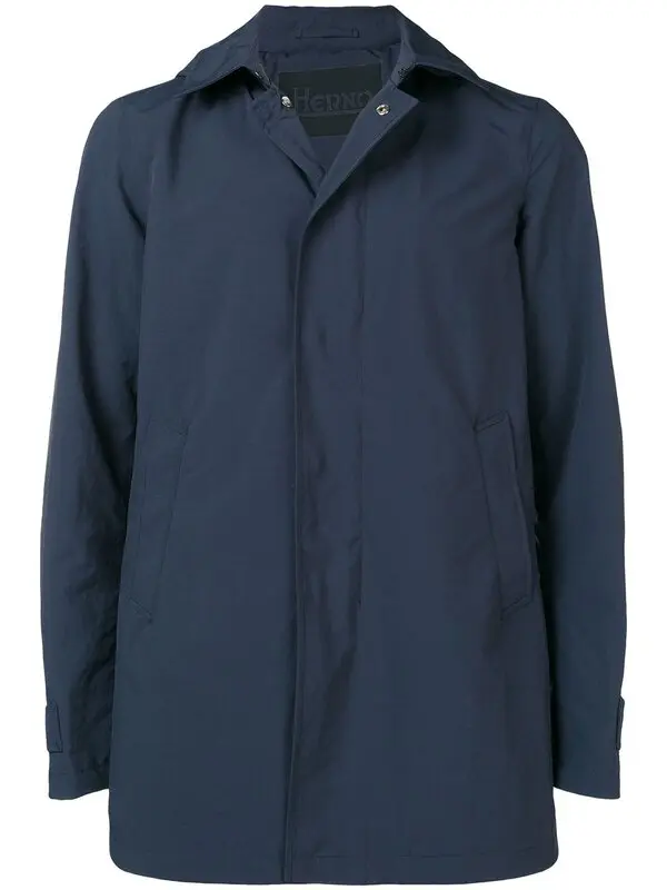 Herno Hooded Lightweight Jacket - Blue