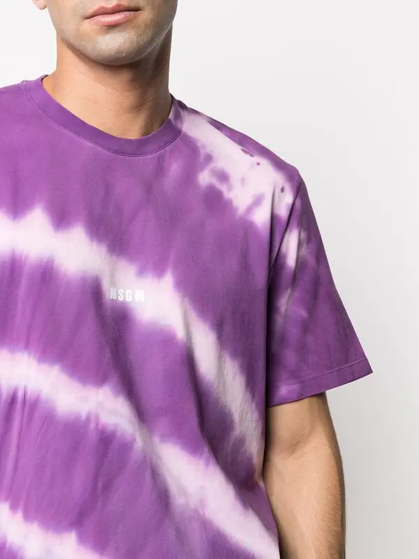 MSGM Tie-dye Print T-shirt