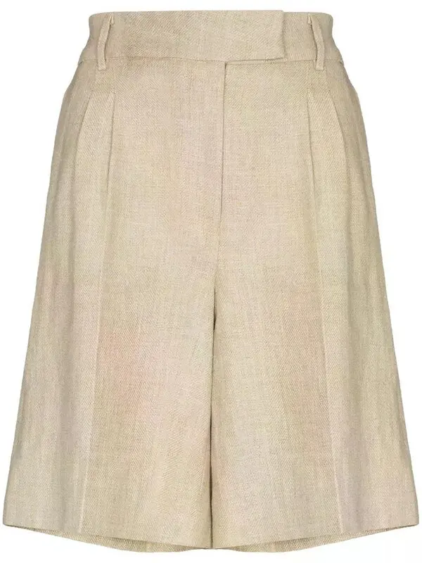 Remain Birger Christensen Kit Linen Bermuda Shorts