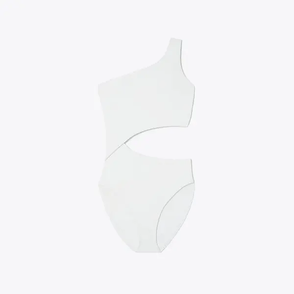Tory Burch Cut-out One-piece Swimsuit - White