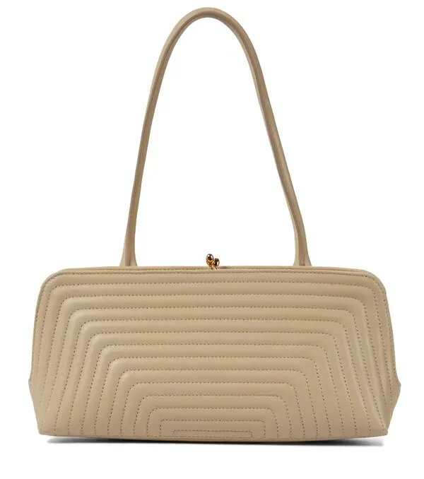 JIL SANDER Small Quilted Leather Shoulder Bag