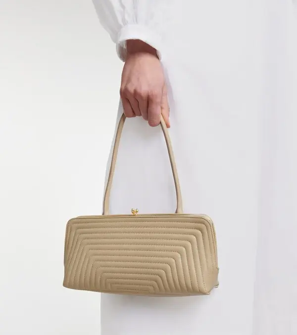 JIL SANDER Small Quilted Leather Shoulder Bag