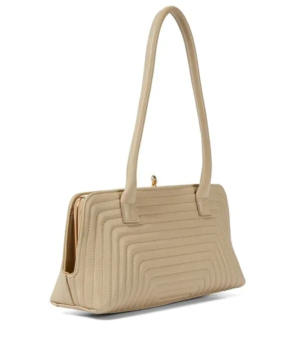 JIL SANDER Small Quilted Leather Shoulder Bag