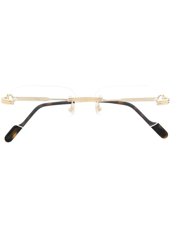 CARTIER Rimless Pilot-frame Glasses - Gold