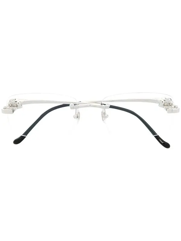 CARTIER Rimless Square Glasses - Silver