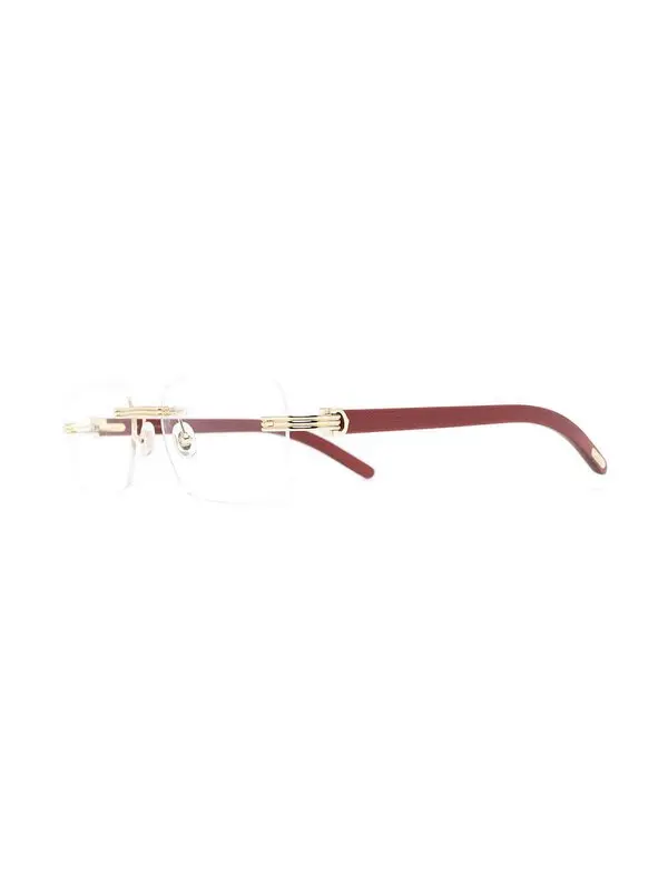 Cartier Rimless Square-frame Glasses