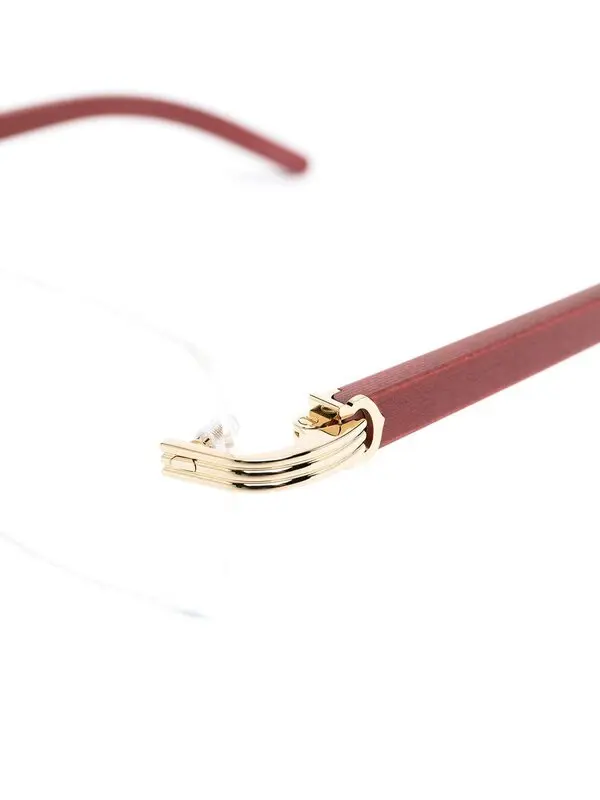 Cartier Rimless Square-frame Glasses