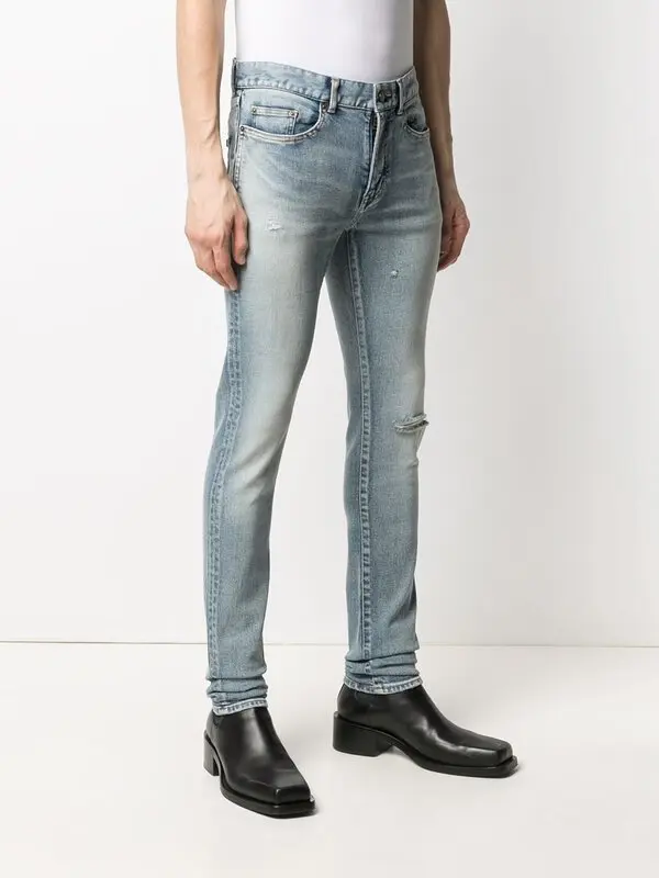 Saint Laurent Ripped Skinny Jeans
