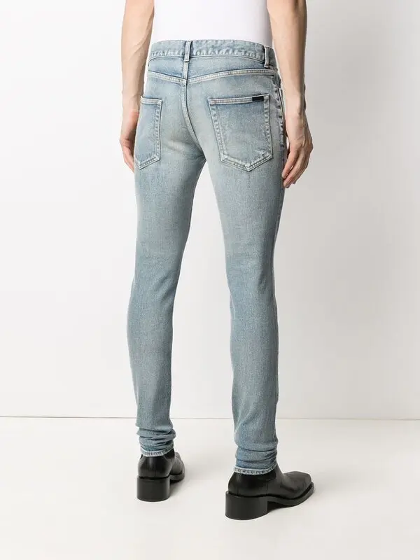 Saint Laurent Ripped Skinny Jeans