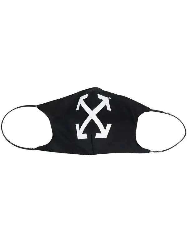 Off-White Arrow-print Face Mask - Black