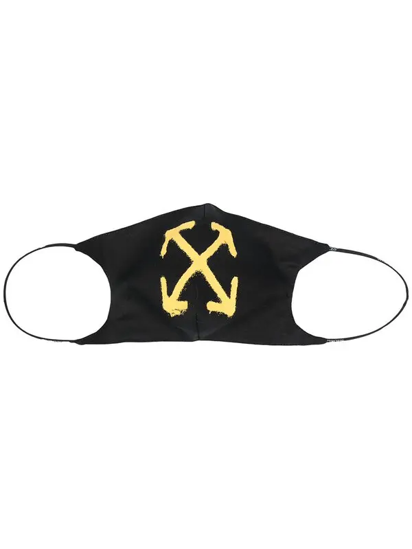 Off-White Spray Arrow Face Mask - Black