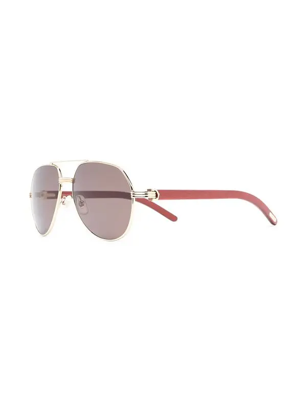 Cartier Pilot-frame Sunglasses