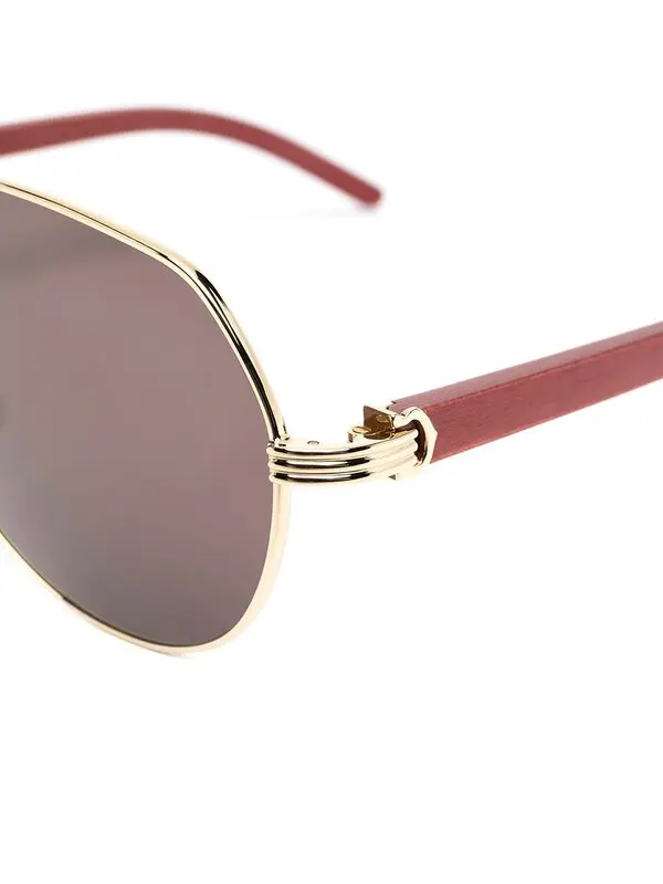 Cartier Pilot-frame Sunglasses