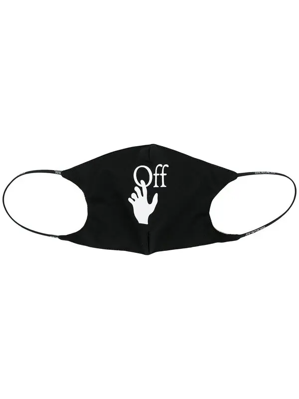Off-White Hand Logo Face Mask - Black