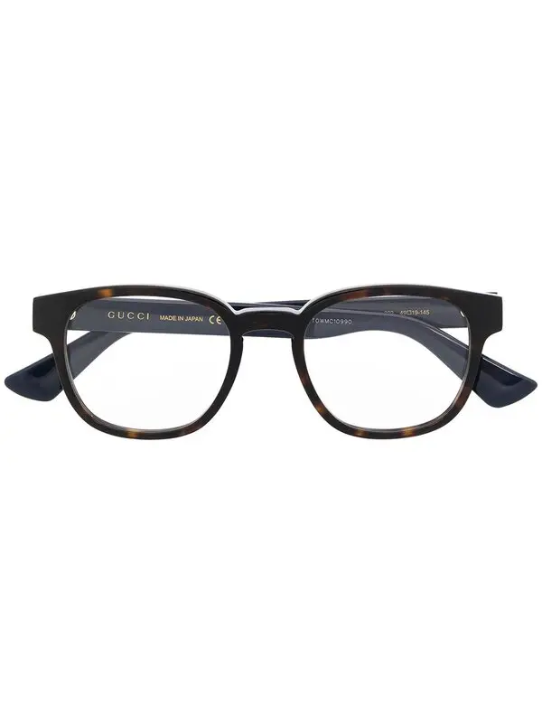 Gucci Tortoiseshell Round Frame Glasses