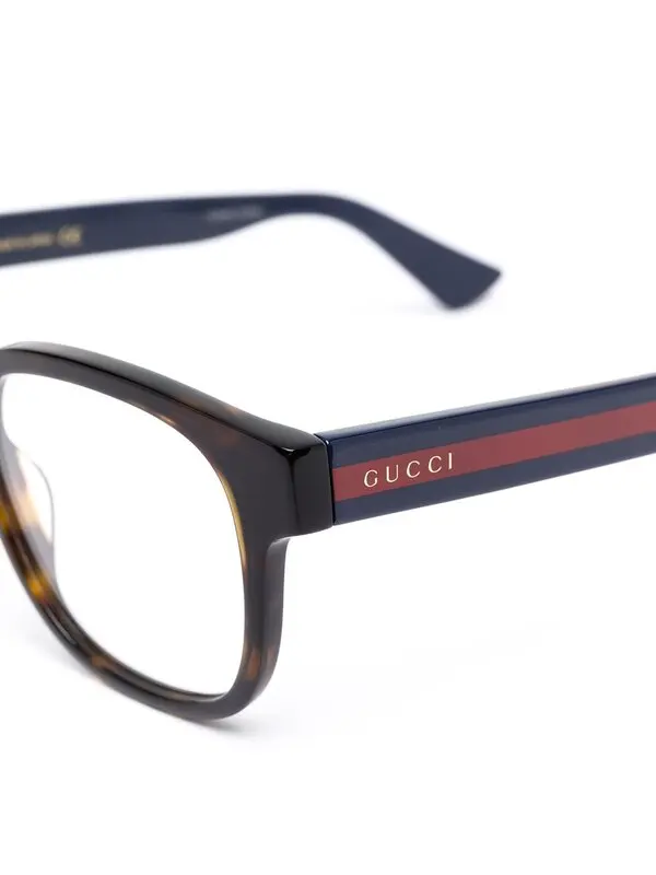 Gucci Tortoiseshell Round Frame Glasses