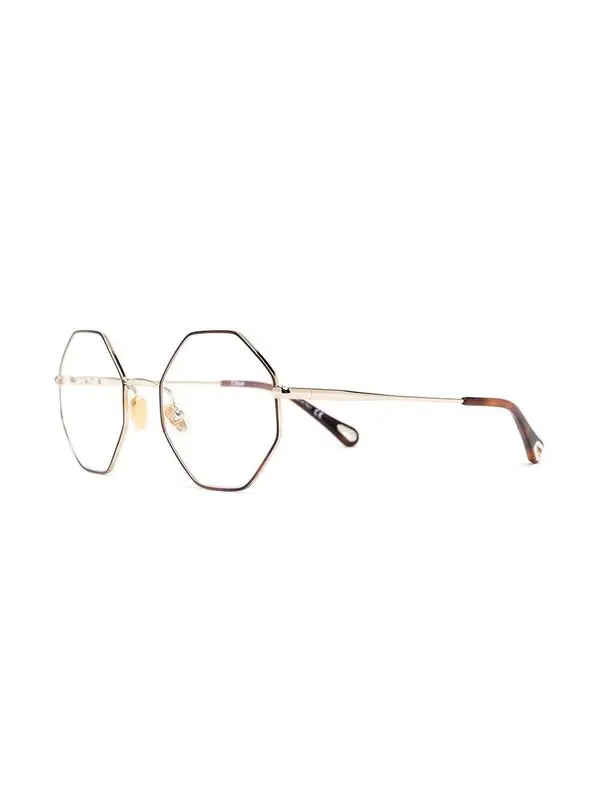 Chloé Octagonal-frame Eyeglasses - Gold