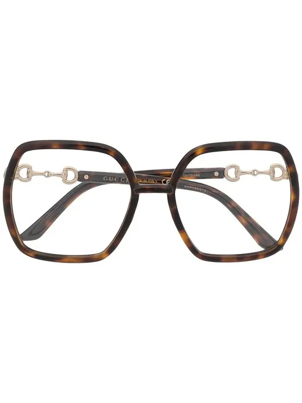 Gucci Horsebit-detail Oversized Glasses