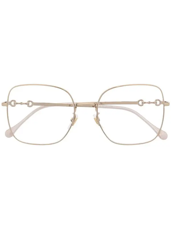 Gucci Horsebit Wire-frame Glasses - Gold