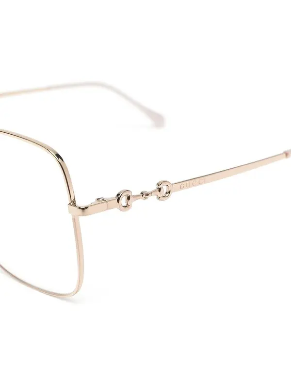 Gucci Horsebit Wire-frame Glasses