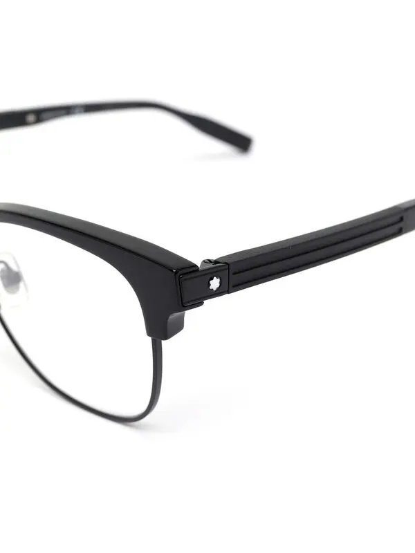 Montblanc Matte-finish Wayfarer-frame Glasses