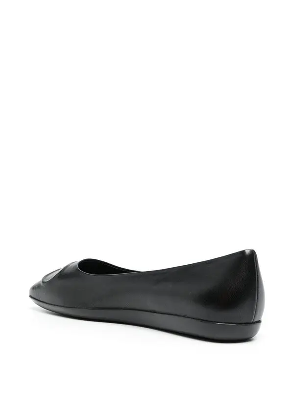 FERRAGAMO Gancini Embossed Ballerina Shoes
