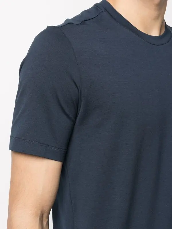 CRUCIANI Crew-neck Fitted T-shirt - Blue
