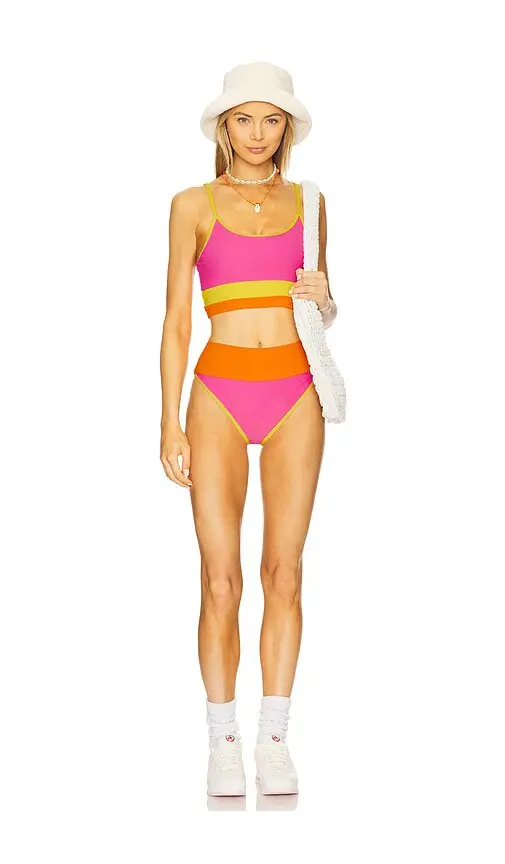 Beach Riot Emmy Bikini Bottom - Soleil Colorblock