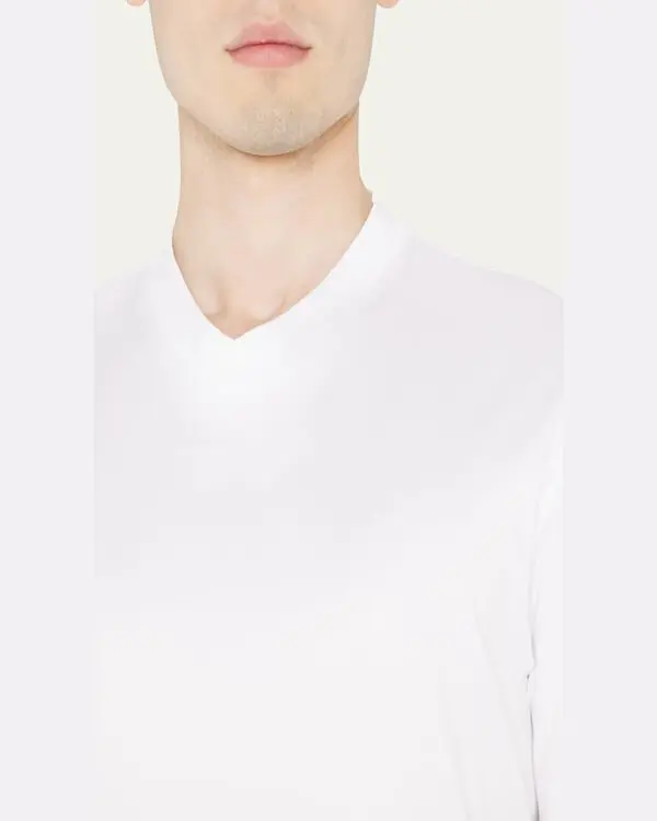 Brunello Cucinelli Basic-fit V-neck T-shirt - White