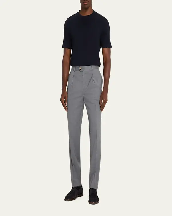 Brunello Cucinelli Basic-fit V-neck T-shirt - White