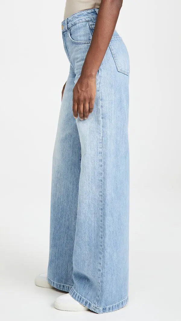 TRIARCHY High-rise Wide-leg Jeans