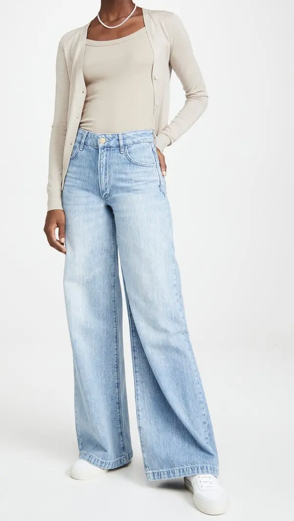 TRIARCHY High-rise Wide-leg Jeans