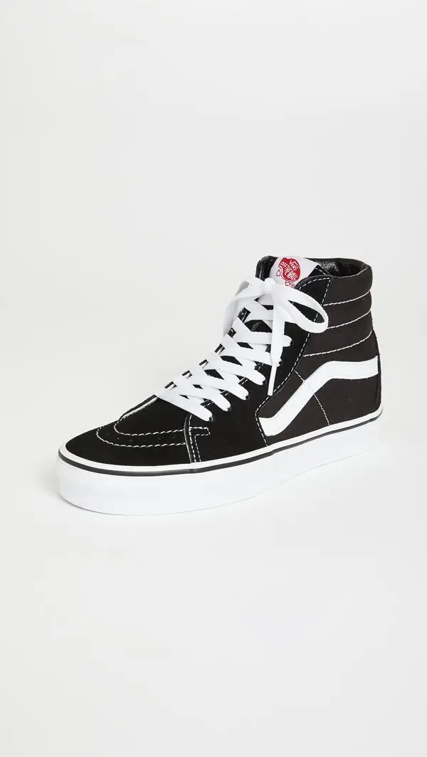 VANS Sk8 High Top Sneakers - Black/black/white