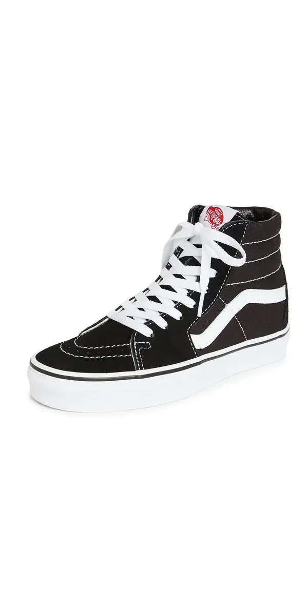VANS Sk8 High Top Sneakers - Black/black/white
