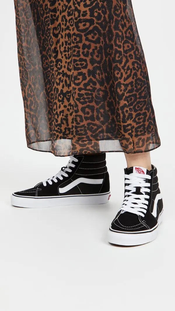 VANS Sk8 High Top Sneakers - Black/black/white