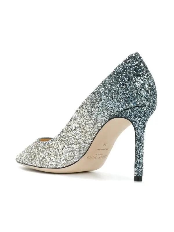 JIMMY CHOO Romy Glitter-effect Pumps