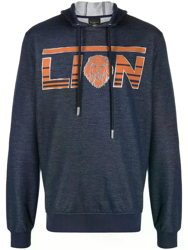 BILLIONAIRE Cotton-blend Hoodie - Blue