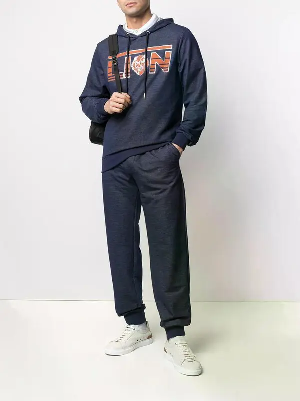 BILLIONAIRE Cotton-blend Hoodie - Blue