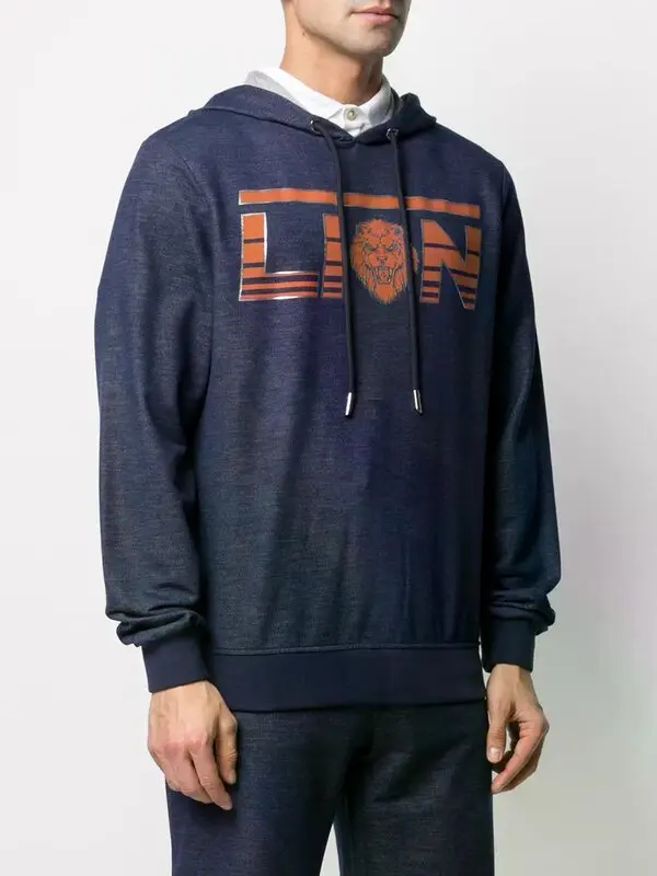 BILLIONAIRE Cotton-blend Hoodie - Blue