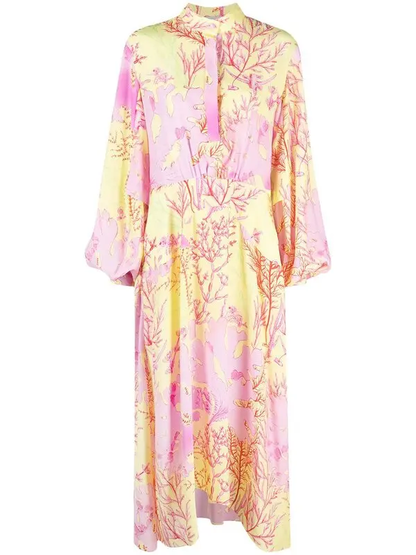 Stella McCartney Coral-print Maxi-dress